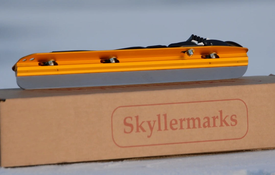 Skyllermarks Orange 45cm -Svenska Långfärdsskridskor med Skatebindning
